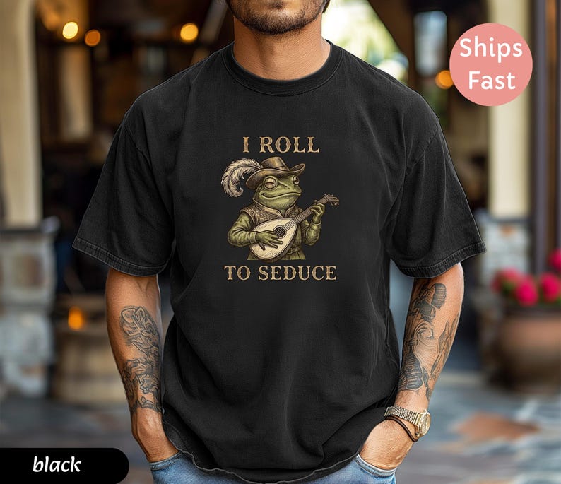 Bard Frog Comfort Colors Shirt | Funny RPG Meme - Etsy