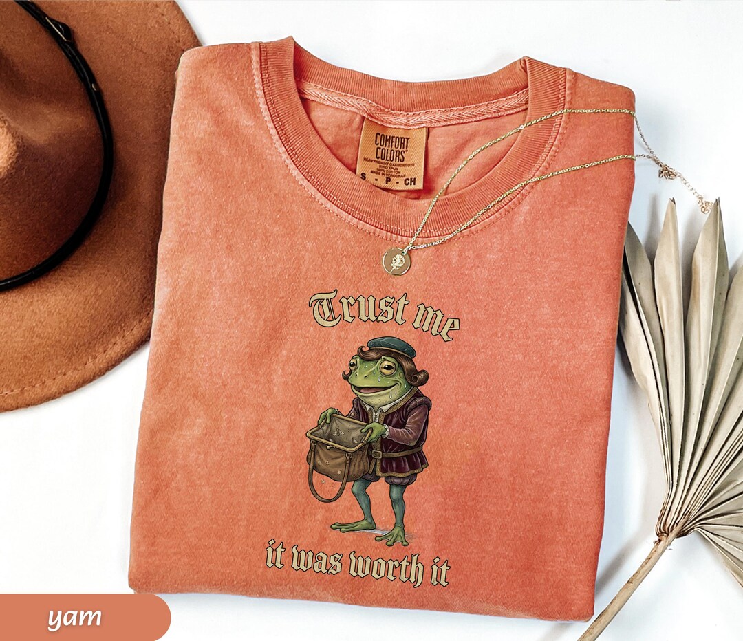Funny Frog Comfort Colors T-shirt, Medieval Meme Tee - Etsy