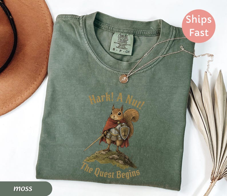 Funny Squirrel Knight Comfort Colors Shirt, RPG Paladin Tee - Etsy