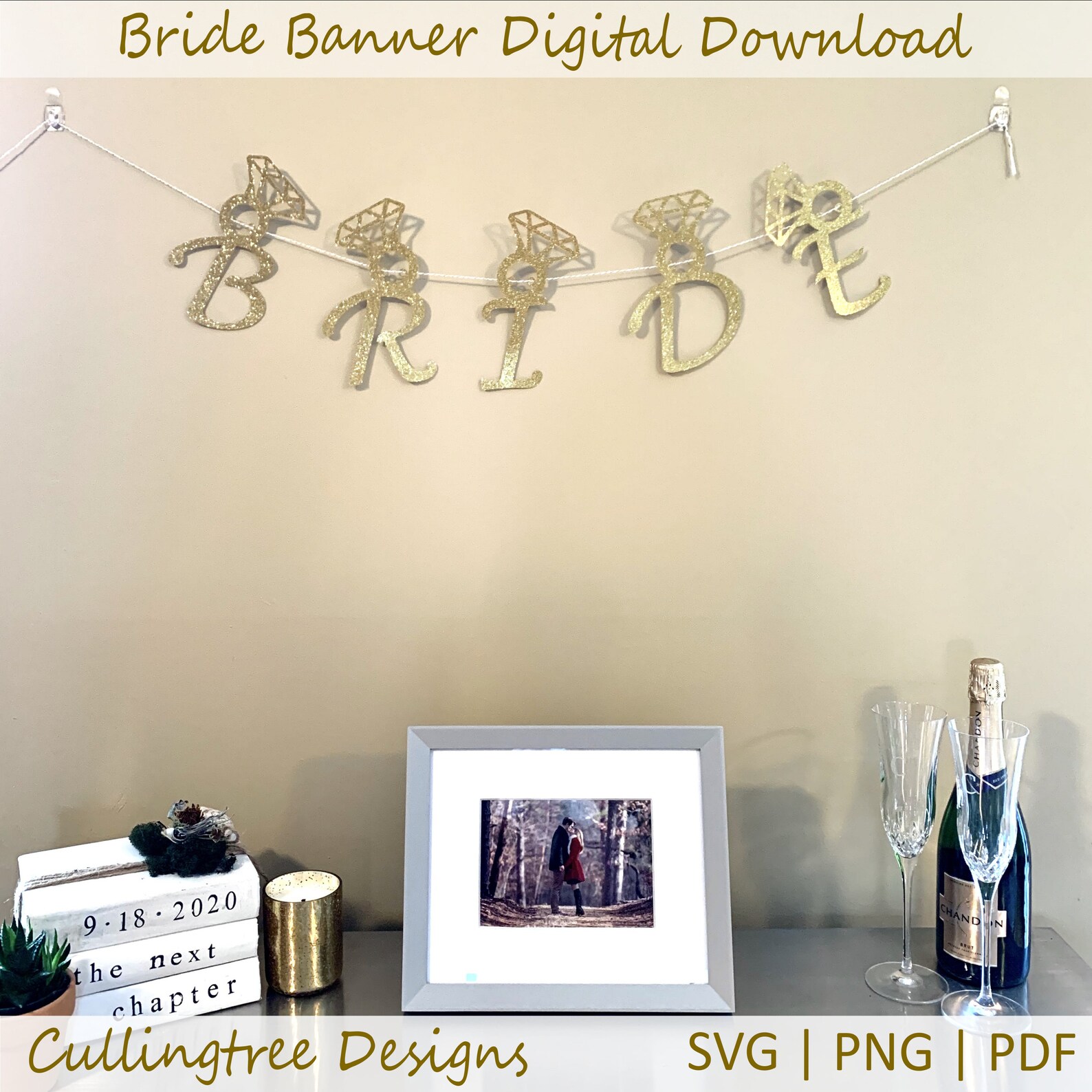 Instant Download - Bride Banner, Wedding Banner, Bridal Shower Banner ...