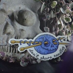 Don't Share Needles Sticker - Etsy