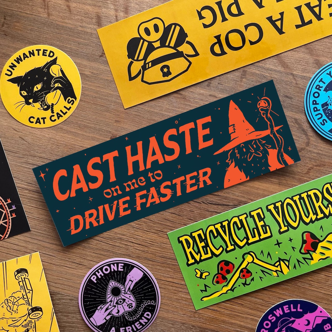 Cast Haste on Me | Bumper Sticker - Etsy