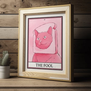 Cat Tarot the Fool Print - Etsy