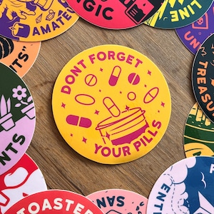 Don't Forget Your Pills Sticker - Etsy