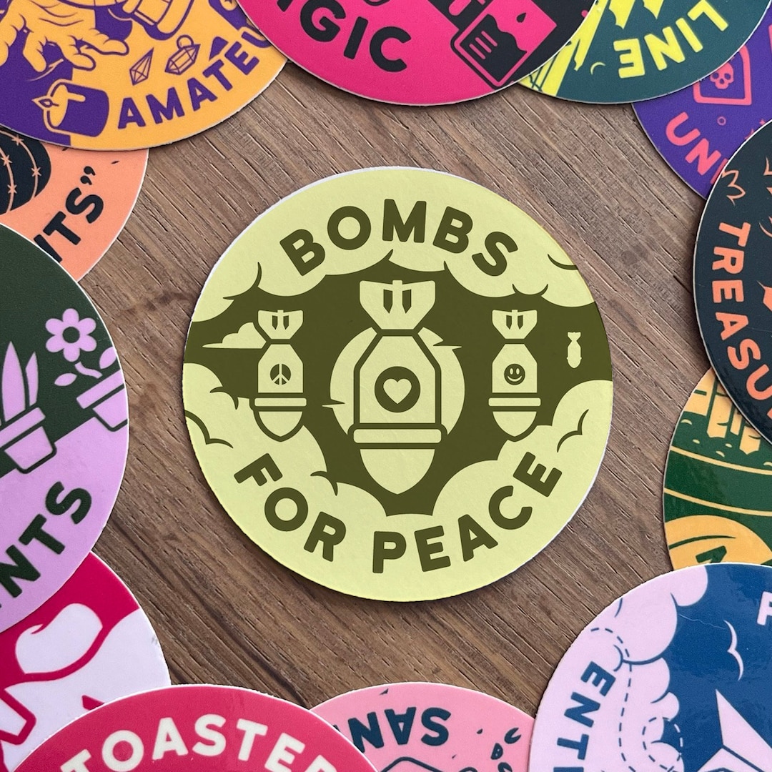 Bombs for Peace Sticker - Etsy