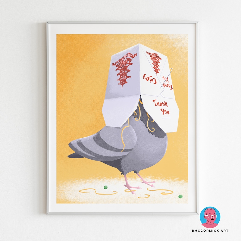 Pigeon Art - Etsy