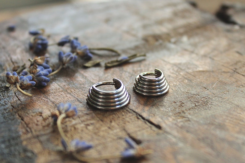 Layered Septum Ring Triple Tier Stacked Septum Clicker - Etsy