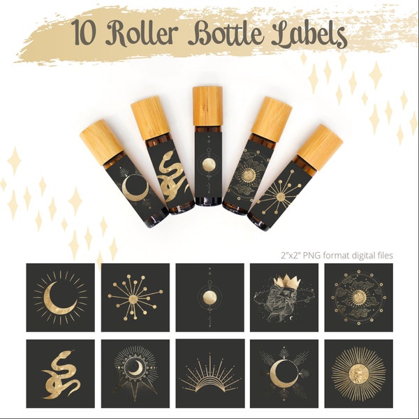 Roller Bottle Decals - Etsy