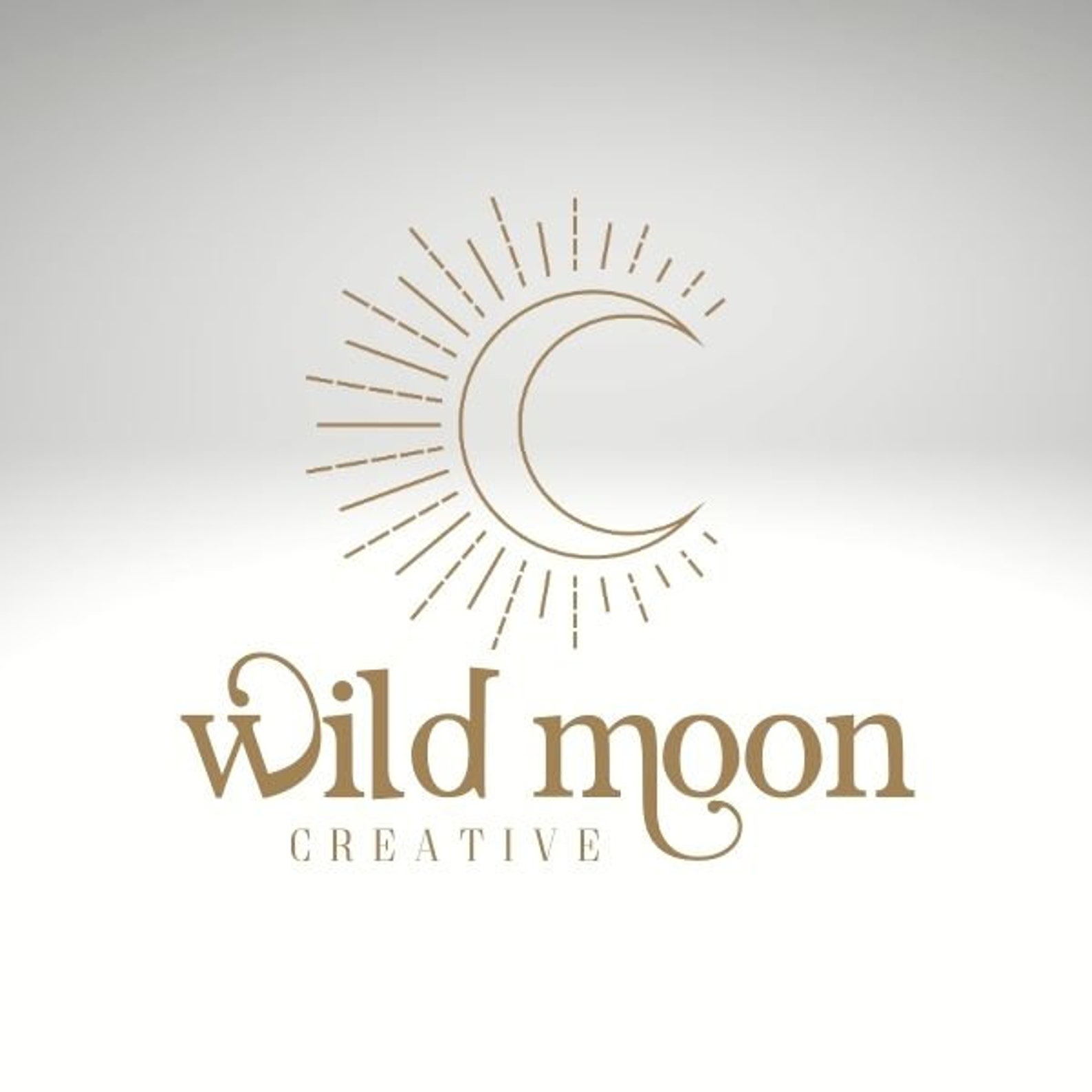 Celestial Logo, Boho Logo, Moon Logo - Etsy