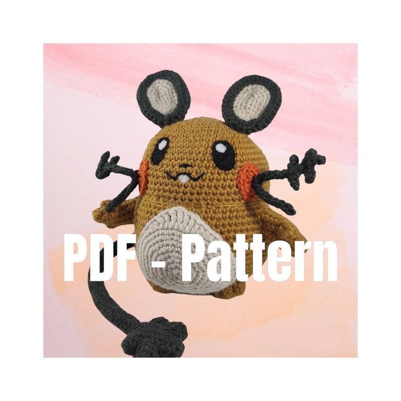 Amigurumi Dedenne PDF Crochet Pattern ENG - Etsy