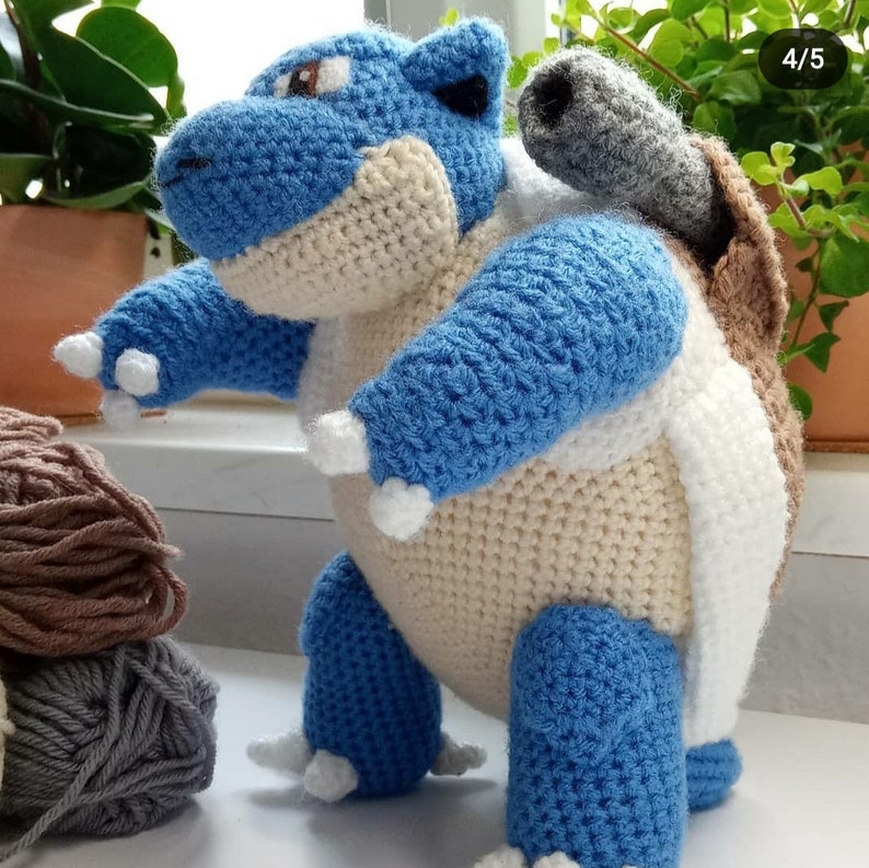 Amigurumi Blastoise PDF Crochet Pattern ENG - Etsy