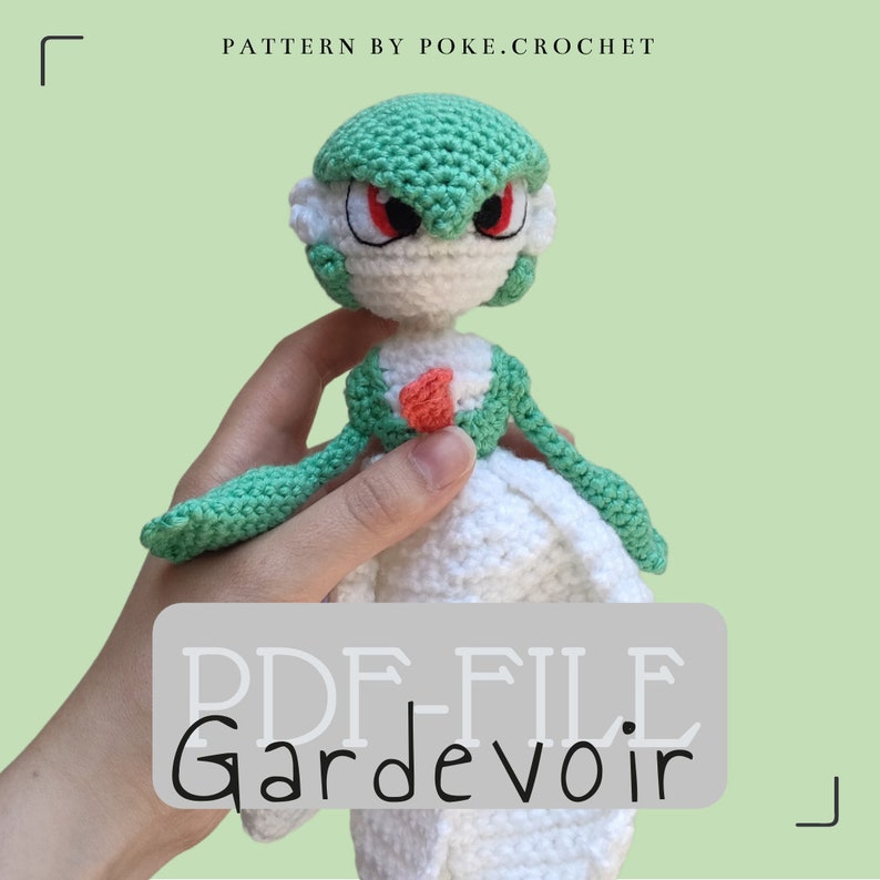 Amigurumi Gardevoir - PDF Crochet Pattern (ENG/DE) - Etsy