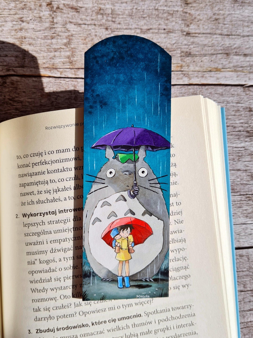 Totoro, My Neighbor Totoro, Bookmark, Art, Acrylic Painting - Etsy