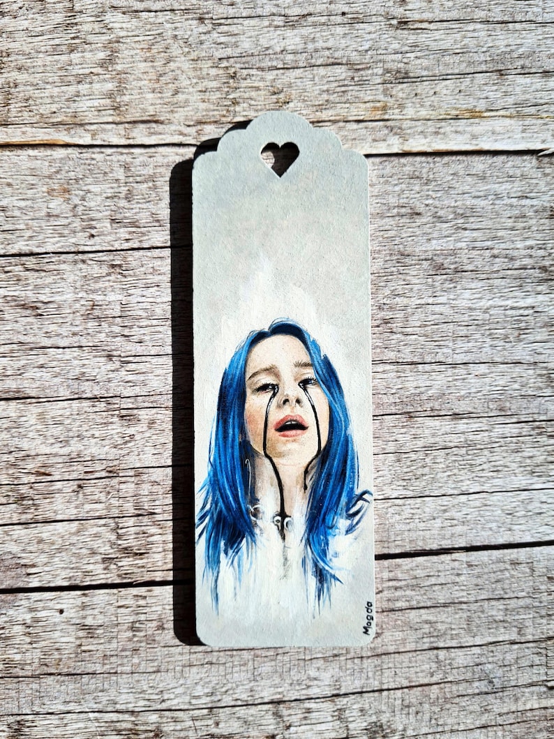Billie Eilish, Bookmark, Acrylic Painting - Etsy