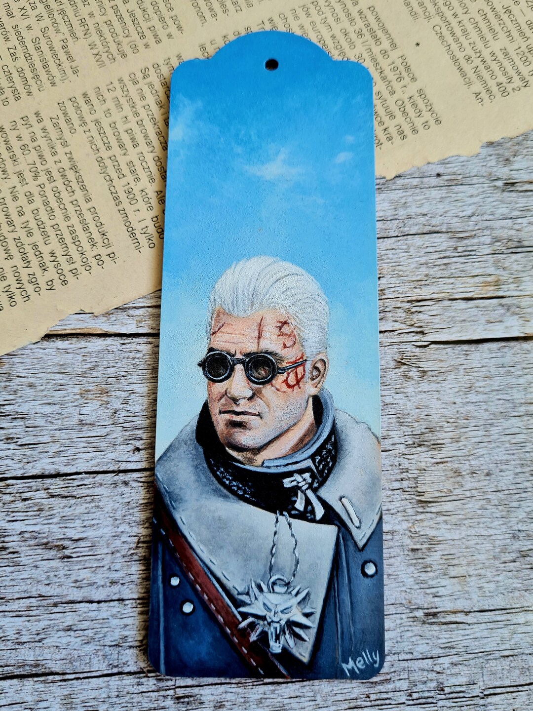 Geralt of Rivia, the Witcher, Bookmark, Art, - Etsy