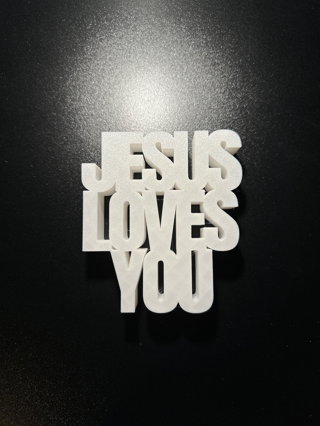 Jesus Loves You Sign - 3D Printed Sign to Remind You That Jesus Loves ...