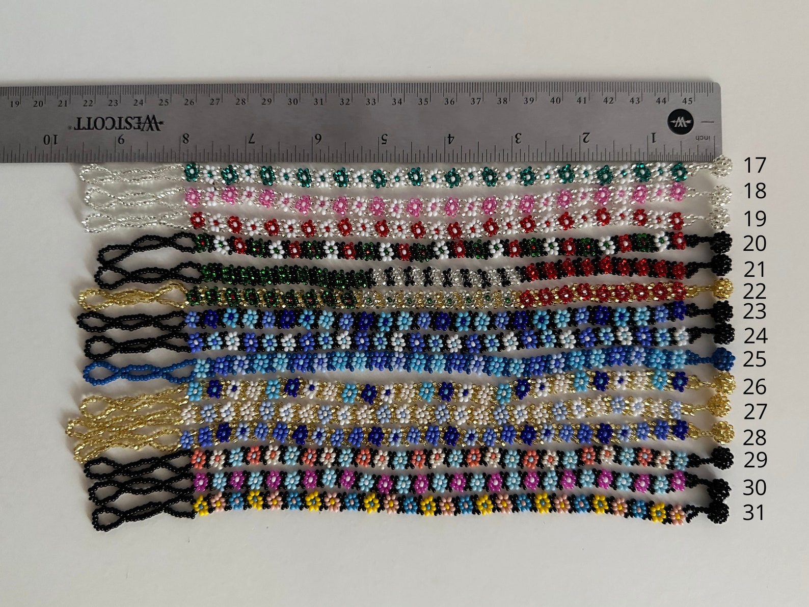 Flower Anklets (ankle Bracelet) - Mexican Huichol Chaquira - Etsy