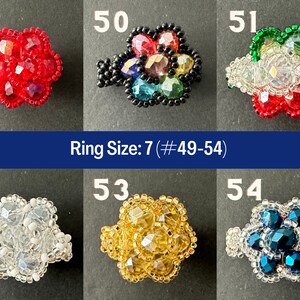 Mexican Rings - Handmade Huichol Flowers - Etsy