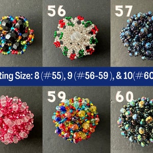 Mexican Rings - Handmade Huichol Flowers - Etsy