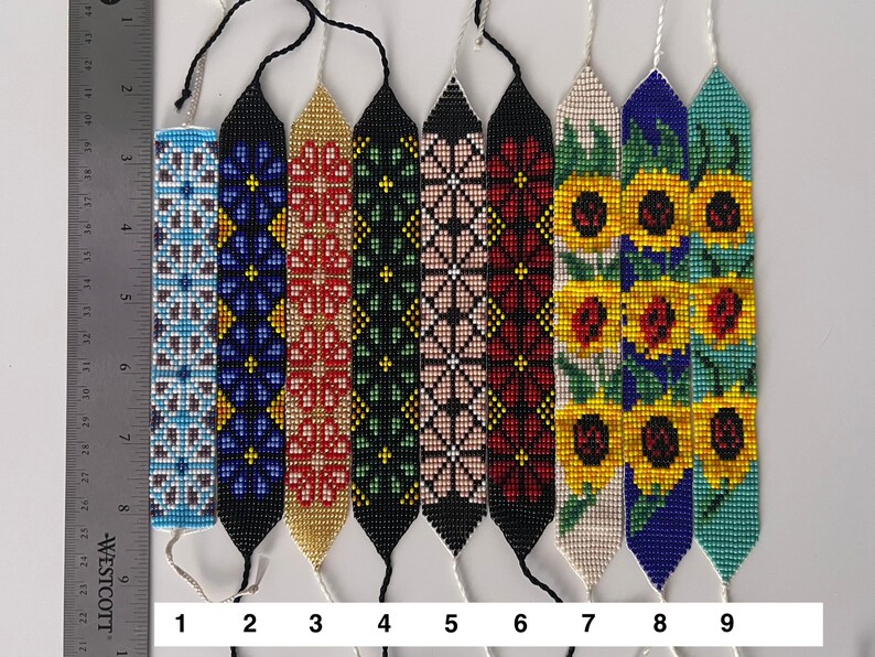 Flower Anklets ankle Bracelet Mexican Huichol Chaquira - Etsy