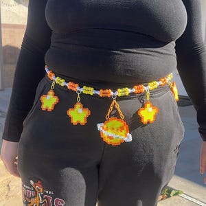 Kandi Belt Orange/yellow Stars and Planets Perfect Rave or Festival ...