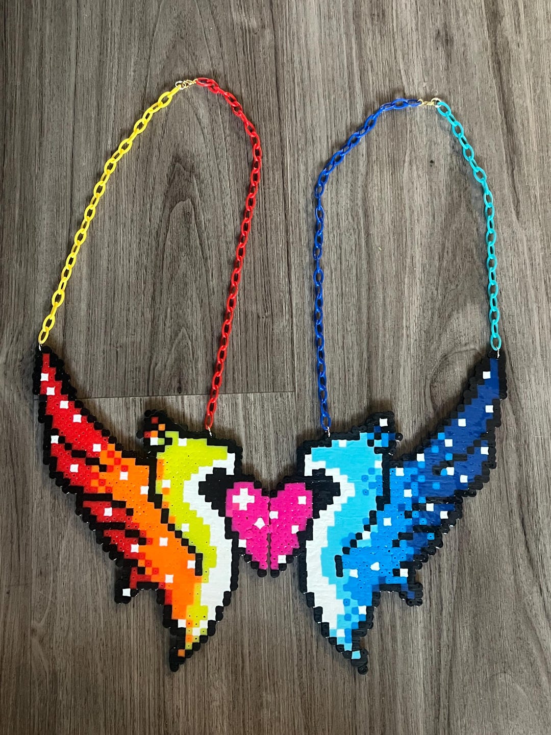 Illenium Love Couples/best Friends Perler Necklaces (sold as a Pair ...