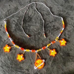 Kandi Belt Orange/yellow Stars and Planets Perfect Rave or Festival ...