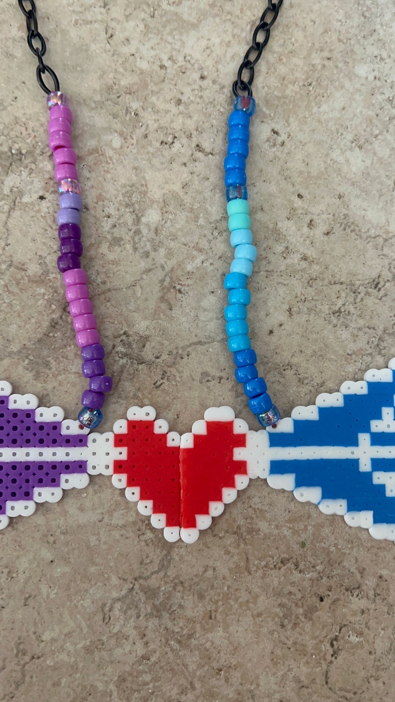 Slander Love Couples/best Friends Perler Necklaces sold as a - Etsy