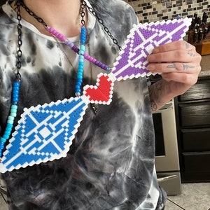 Slander Love Couples/best Friends Perler Necklaces sold as a Pair, Made ...