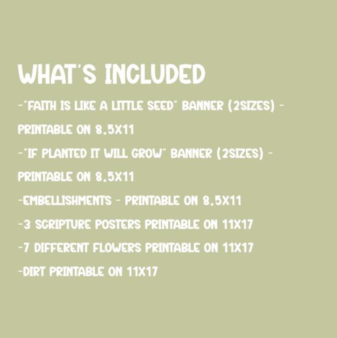 Faith is Like a Little Seed Bulletin Board Kit, Digital, Primary ...