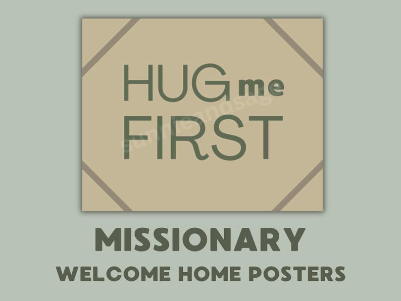 Elder Missionary Welcome Home Posters, Airport Signs Customizable ...