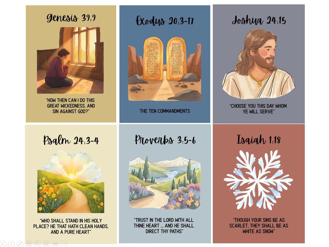 Old Testament Scripture Mastery Posters 2026, Key Phrases Seminary ...