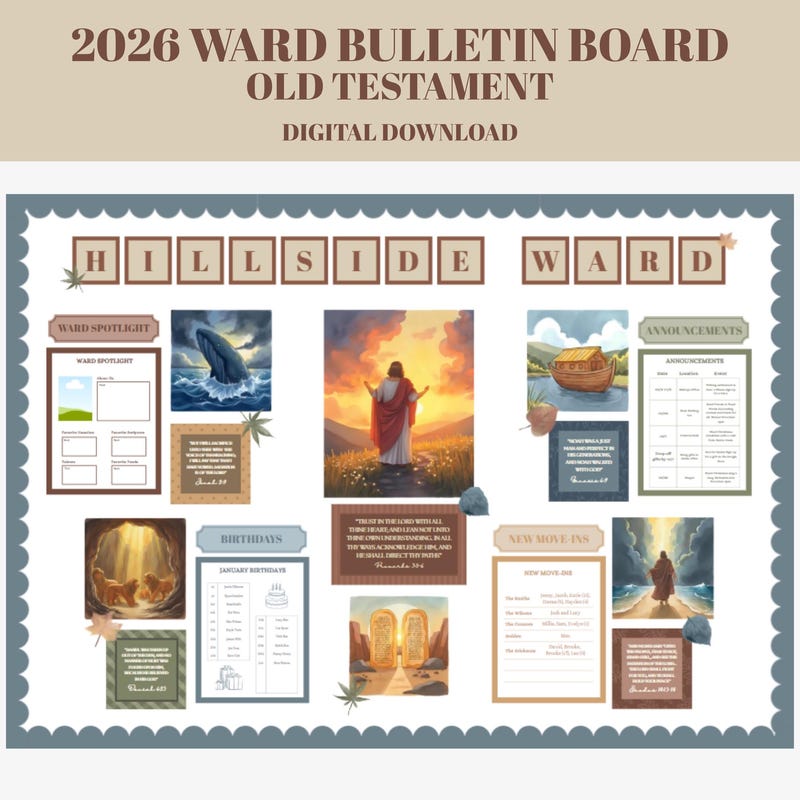 2026 Ward Bulletin Lds - Etsy