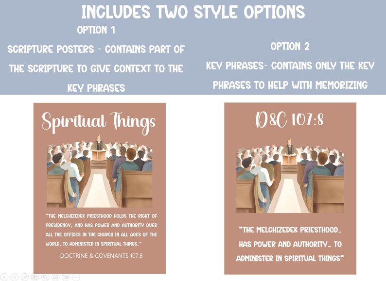 Doctrine and Covenants Scripture Mastery Posters, Seminary Decor ...