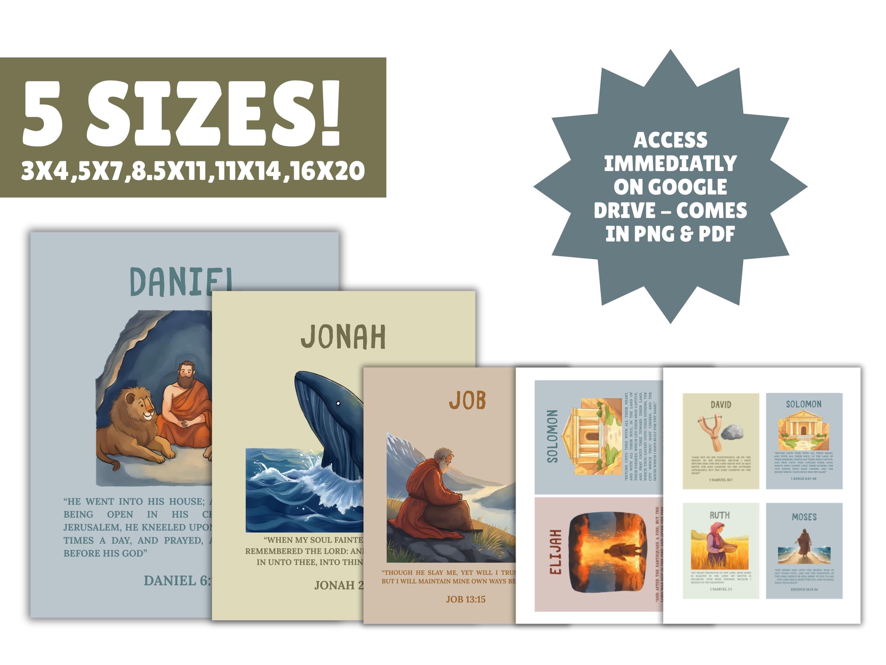 Old Testament Scripture Posters, 2026 Come Follow Me, Bulletin Board ...