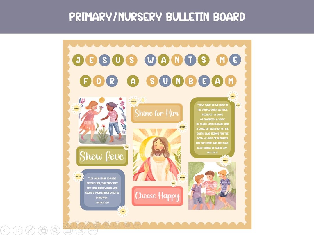 Jesus Wants Me for a Sunbeam Bulletin Board Kit, Digital, Primary ...