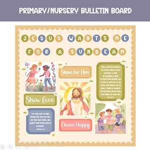 Jesus Wants Me for a Sunbeam Bulletin Board Kit, Digital, Primary ...