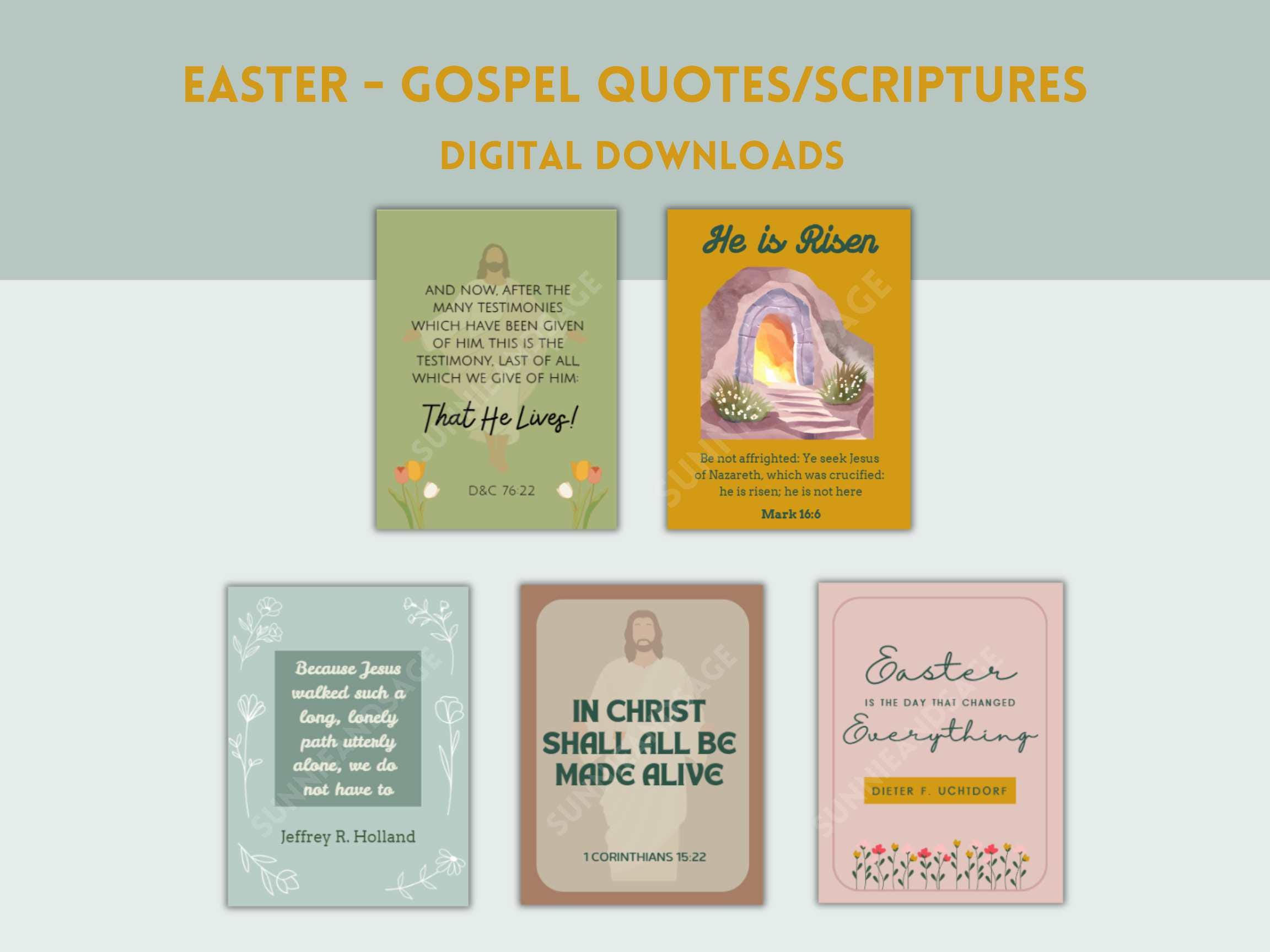 LDS Holiday Scripture Cards: Ministering Handout Bundle (digital ...