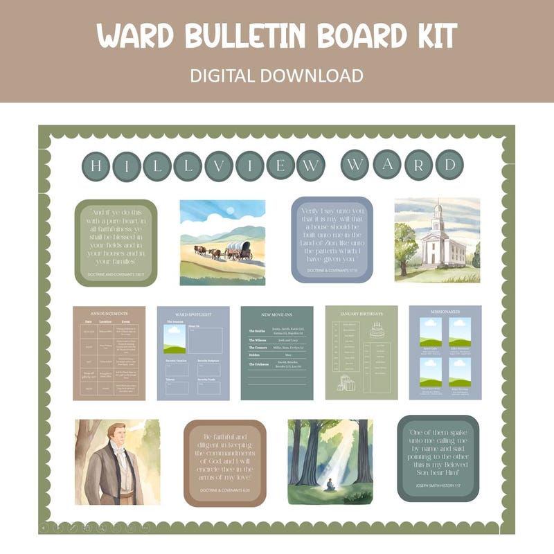 Church Bulletin Board - Etsy