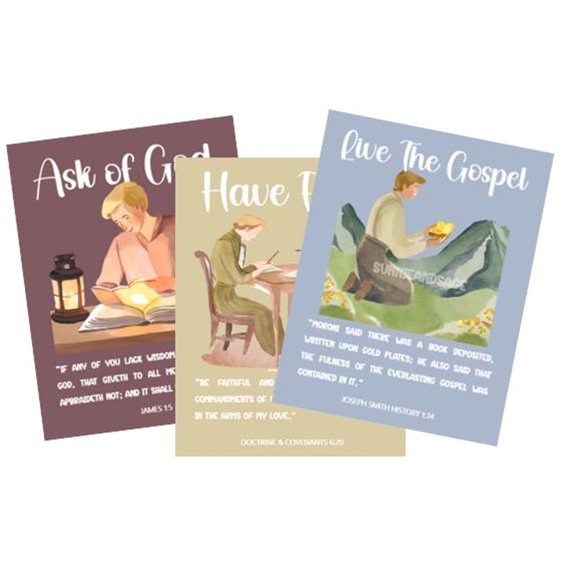 Doctrine and Covenants Scripture Posters, 2025 Come Follow Me, Primary ...