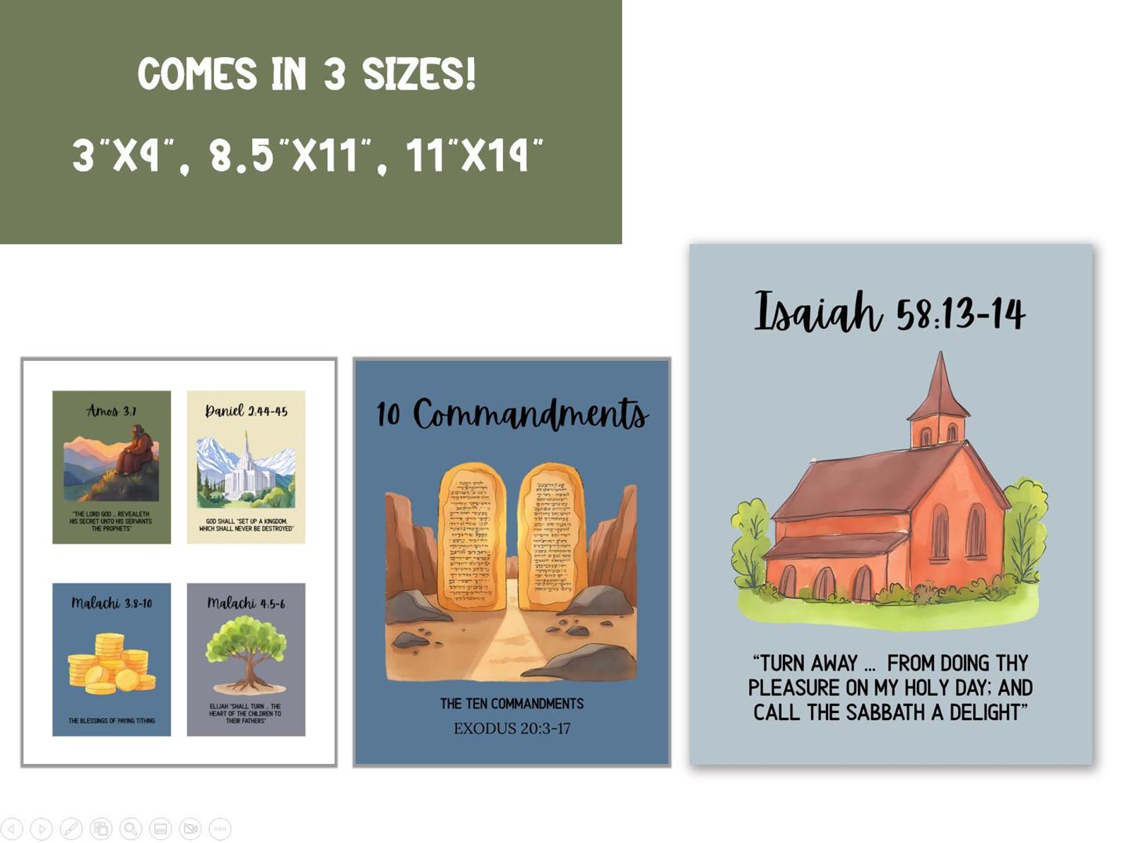 Old Testament Scripture Mastery Posters 2026, Key Phrases Seminary ...