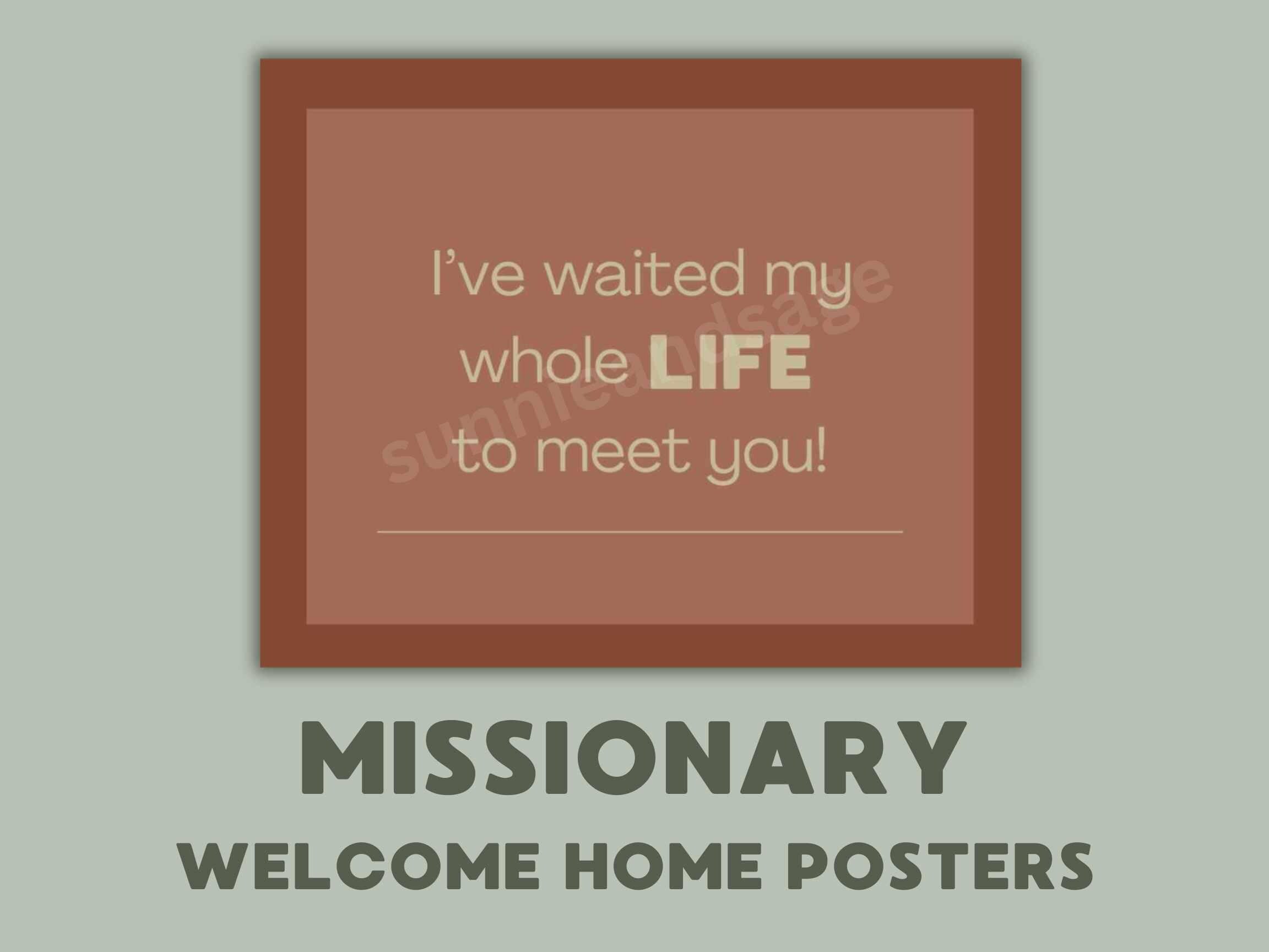 Elder Missionary Welcome Home Posters, Airport Signs, Church of Jesus ...