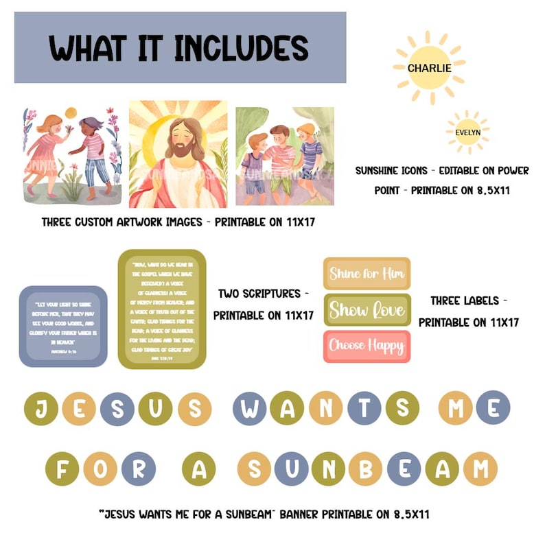 Jesus Wants Me for a Sunbeam Bulletin Board Kit, Digital, Primary ...