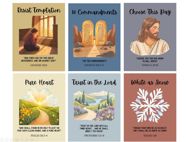 Old Testament Scripture Mastery Posters 2026, Key Phrases Seminary ...