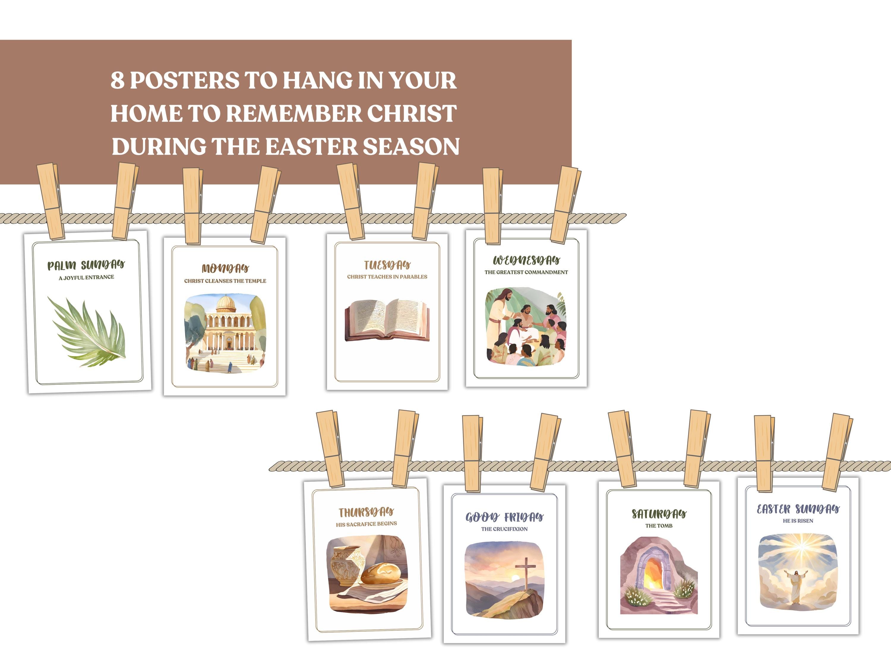 LDS Easter Holy Week Study Guide & Advent Calendar | Primary Kids ...