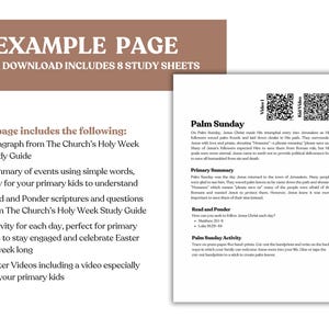 LDS Easter Holy Week Study Guide & Advent Calendar | Primary Kids ...