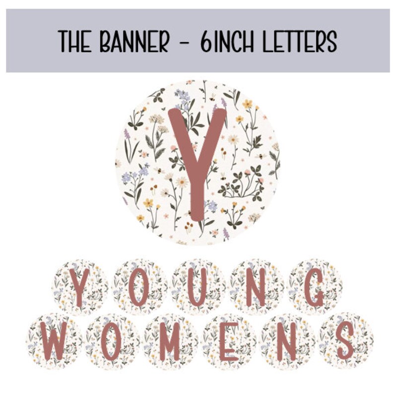 Young Womens Bulletin Board Kit Print-out Includes Theme and Artwork of ...