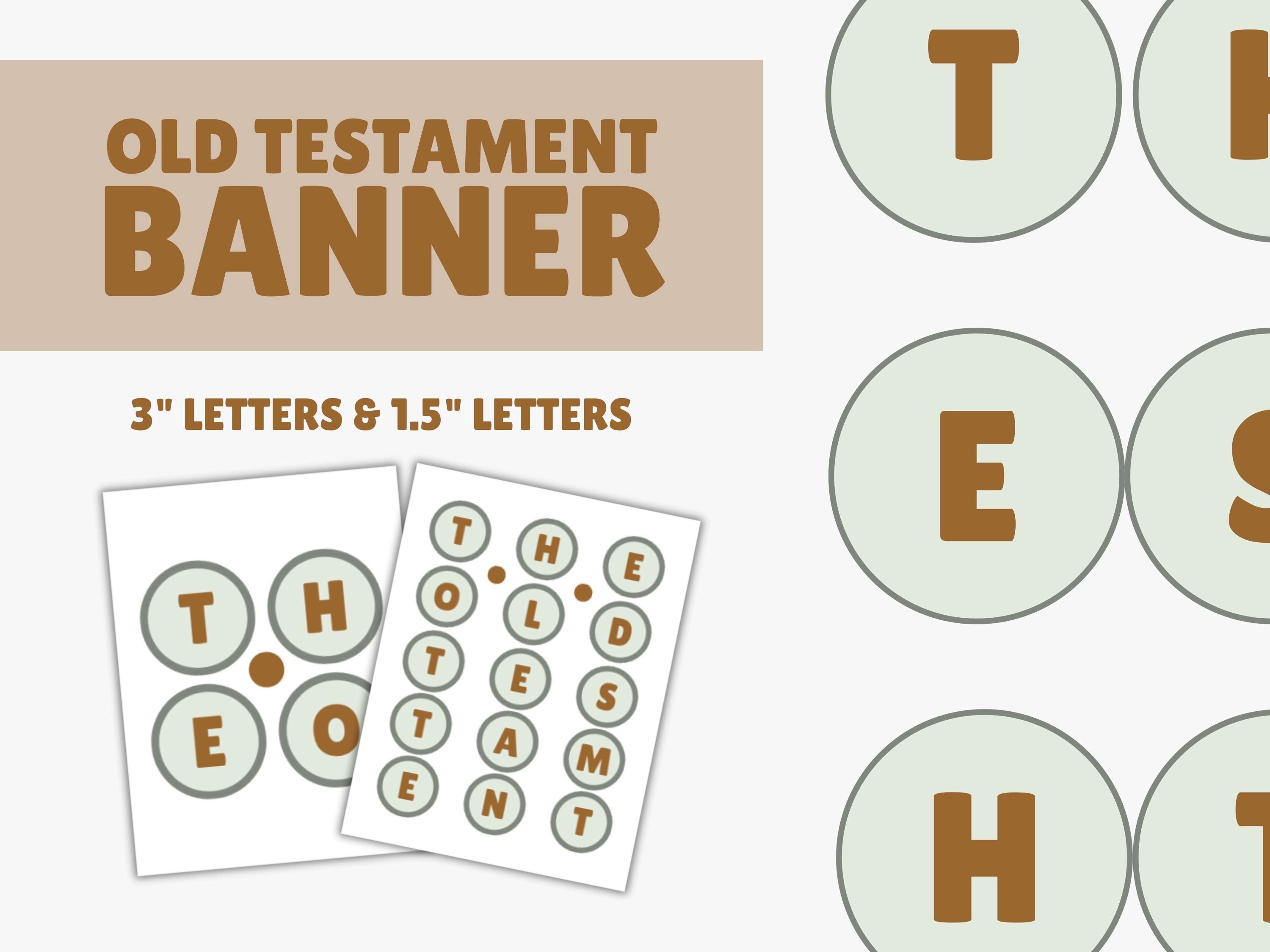Old Testament Nursery Bulletin Board, Bible Scripture Art (digital ...