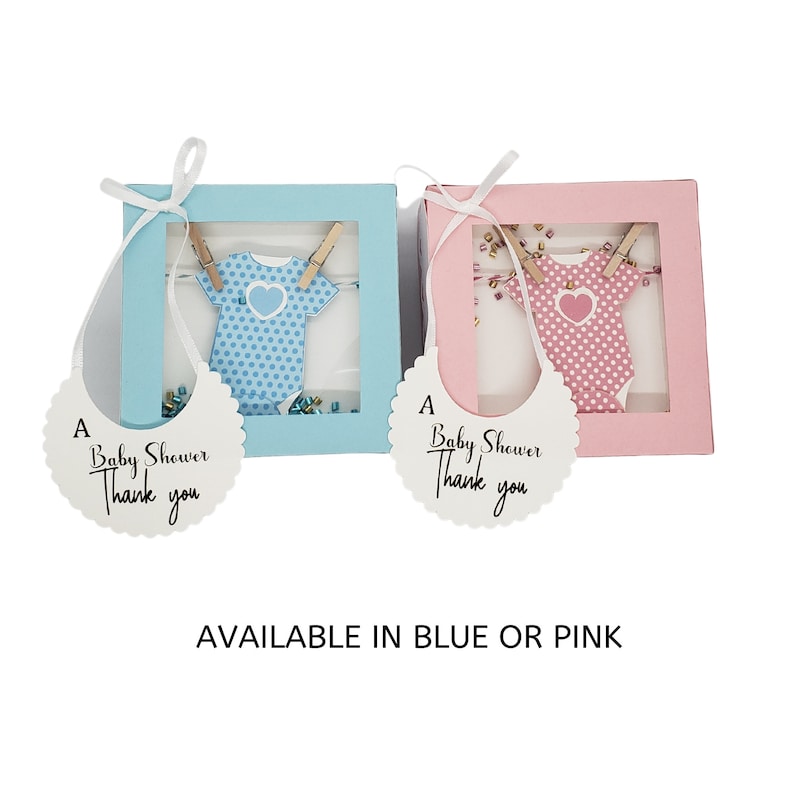 BABY SHOWER FAVOR Gift Box Set of 6 | Baby Onesie Favor Box | Shaker ...
