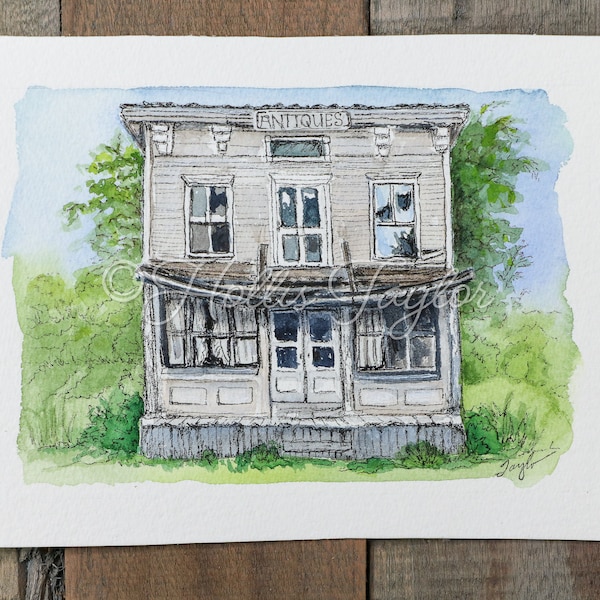 Old House Painting - Etsy